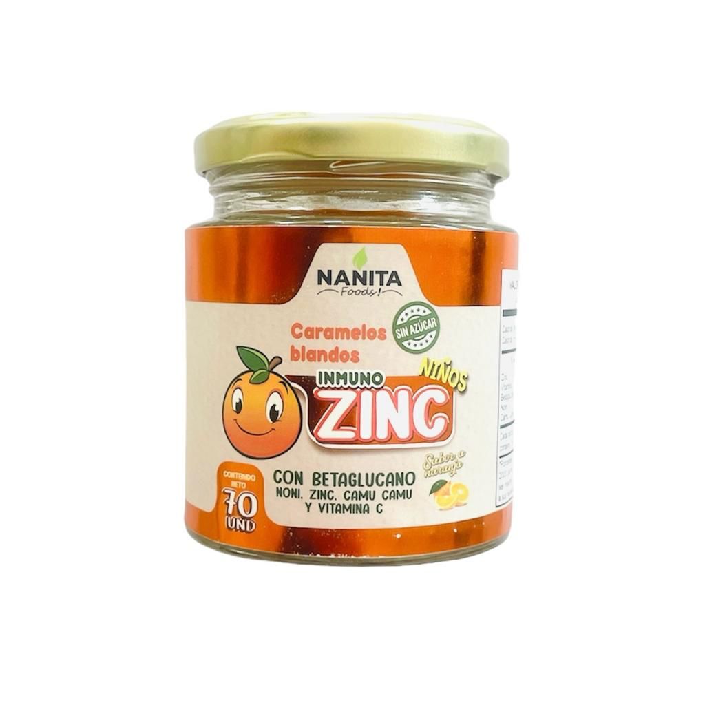 Inmuno Zinc con Betaglucano Noni Zinc Camu Camu y Vitamina C Gomitas ...